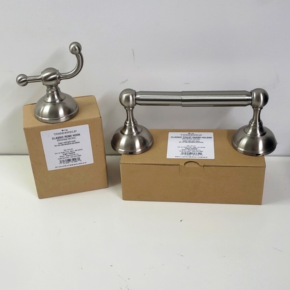 Threshold | Bath | New Threshold Brushed Nickel Classic Robe Hook ...